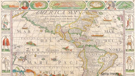 Solve Ancient America Map jigsaw puzzle online with 84 pieces