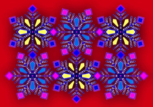 Solve Holiday Snowflakes jigsaw puzzle online with 204 pieces