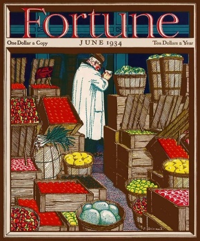 Solve Fortune Magazine Cover 1934 jigsaw puzzle online with 80 pieces