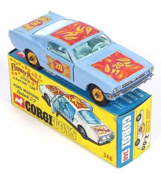 Solve CORGI TOYS - FORD MUSTANG FASTBACK 2+2 FLOWER POWER STOCK RACING ...