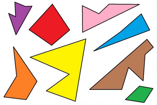 Solve Wobblybear Creations 240b - Jagged shapes (Larger version) jigsaw ...