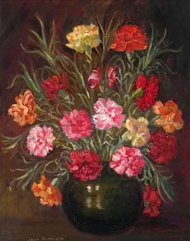 Solve Still Life with Carnations in a Vase, no date, Joan Jameson (1892 ...