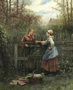 Solve talking through the fence jigsaw puzzle online with 120 pieces