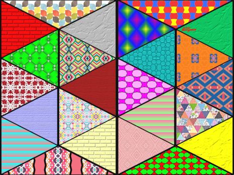 Solve triangles jigsaw puzzle online with 252 pieces
