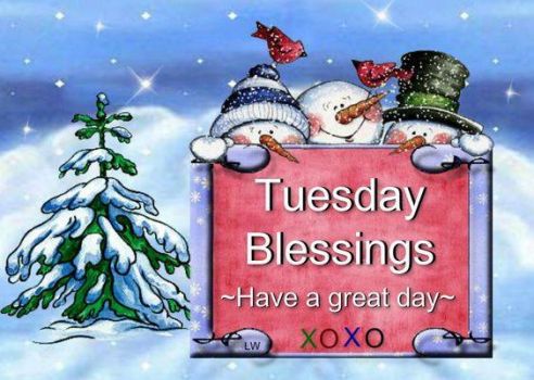 Solve Good Morning - Tuesday Blessings! jigsaw puzzle online with 54 pieces