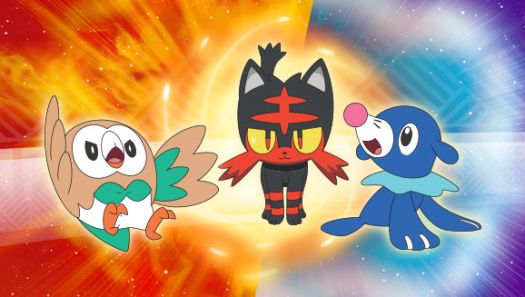 Solve Alolan starters jigsaw puzzle online with 28 pieces