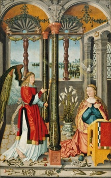 Solve Wilhelm Stetter - The Annunciation jigsaw puzzle online with 198 ...