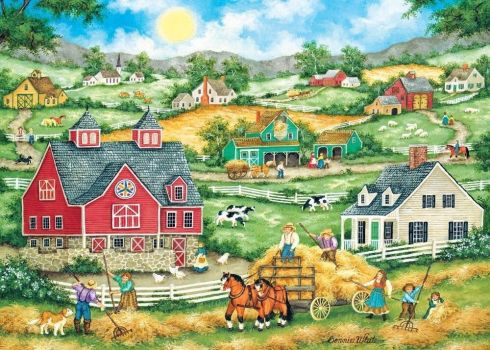 Solve A spectacular farm scene jigsaw puzzle online with 140 pieces