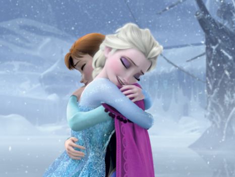 Solve Frozen Anna and Elsa jigsaw puzzle online with 80 pieces