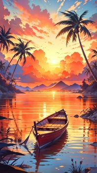 Solve Sunset jigsaw puzzle online with 84 pieces