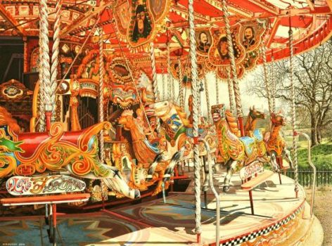 Solve Fair Ground Ride jigsaw puzzle online with 8 pieces