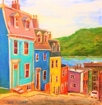 Solve Jelly Bean Row, Newfoundland jigsaw puzzle online with 361 pieces