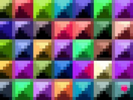 Solve Shaded Pyramids - Small jigsaw puzzle online with 35 pieces