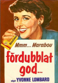 Solve Themes Vintage ads - Marabou Chocolate jigsaw puzzle online with ...