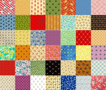 Solve PATCHWORK MARCUS FABRICS jigsaw puzzle online with 72 pieces