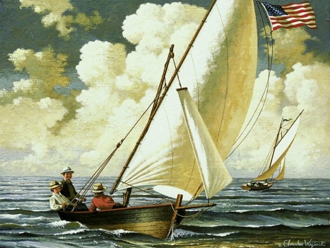 Solve Breezing Along {Charles Wysocki} jigsaw puzzle online with 180 pieces