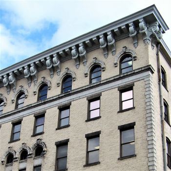 Solve Cornice Above Corbels of the Pittsburgh Steel Building, Downtown ...