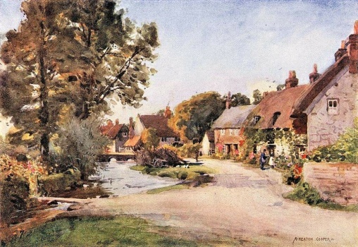 Solve "Calbourne" (Isle of Wight, 1908) jigsaw puzzle online with 88 pieces