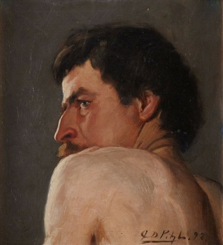 Solve Carl David Pihl (1865-) Étude d’un homme, jigsaw puzzle online ...