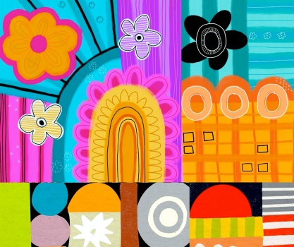 Solve Shapes mashup jigsaw puzzle online with 120 pieces