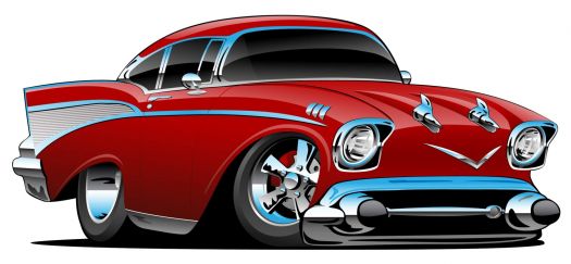 Solve 57 chevy cartoon jigsaw puzzle online with 312 pieces