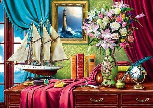 Solve THE EXPLORER jigsaw puzzle online with 48 pieces