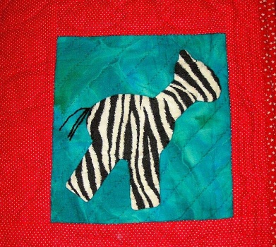 Solve Animal quilt - zebra block jigsaw puzzle online with 30 pieces