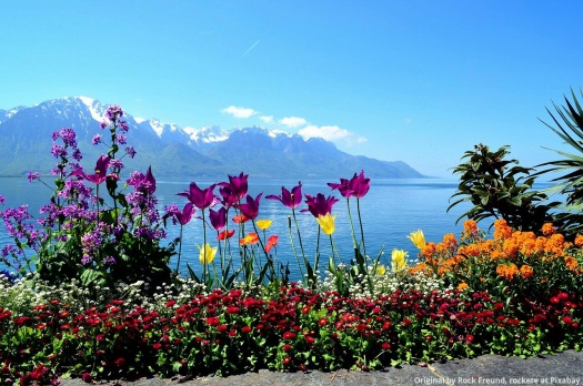 Solve Spring in Lake Geneva, Switzerland 🌷 jigsaw puzzle online with 54 ...