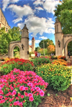 Solve Indiana University Sample Gates jigsaw puzzle online with 204 pieces