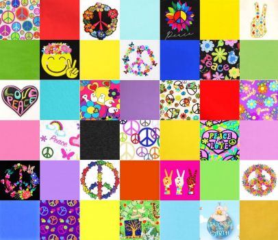 Solve PATCHWORK PEACE (2) jigsaw puzzle online with 255 pieces