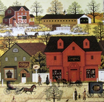 Solve Tinsmith {Charles Wysocki} jigsaw puzzle online with 196 pieces