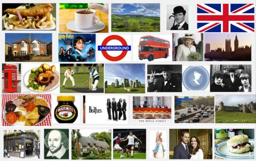 Solve English things jigsaw puzzle online with 150 pieces