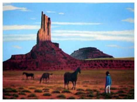 Solve I Don't Trust You ~ Arthur Begay (Navajo) jigsaw puzzle online ...