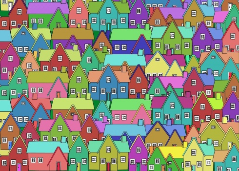 Solve Houses jigsaw puzzle online with 96 pieces