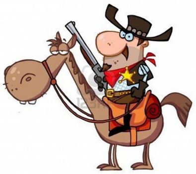 Solve HAPPY BIRTHDAY, SHERIFF ROBBOS jigsaw puzzle online with 9 pieces