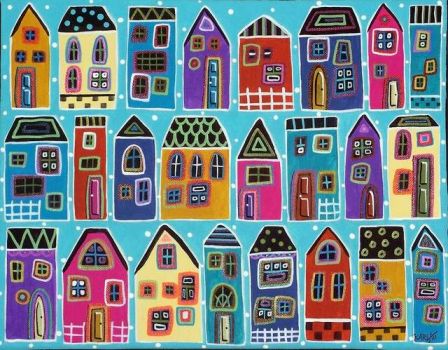 Solve Houses jigsaw puzzle online with 48 pieces