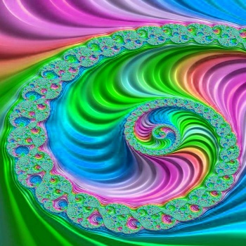 Solve Rainbow Vortex jigsaw puzzle online with 25 pieces