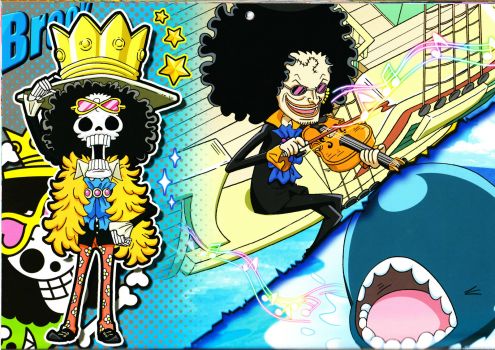 Solve One Piece Chibi Brook jigsaw puzzle online with 494 pieces