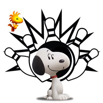 Solve Bowling Snoopy jigsaw puzzle online with 100 pieces