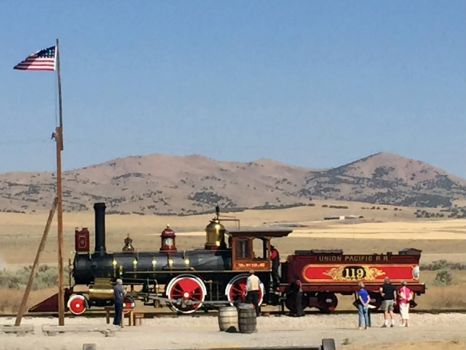 Solve Site Of The Golden Spike Ceremony. The Union Pacific #119 At ...
