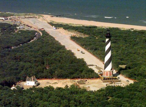 Solve THEME: "Lighthouses" Moving the Cape Hatteras NC Lighthouse ...