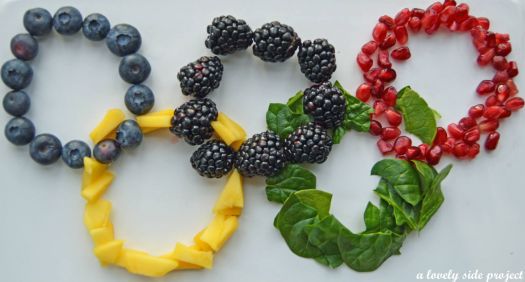 Solve olympic-fruit-rings jigsaw puzzle online with 91 pieces
