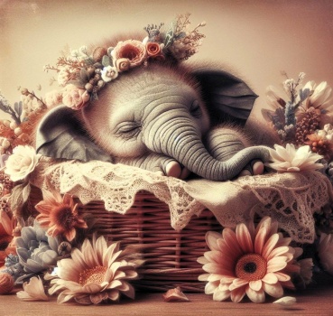 Solve Baby Elephant jigsaw puzzle online with 182 pieces