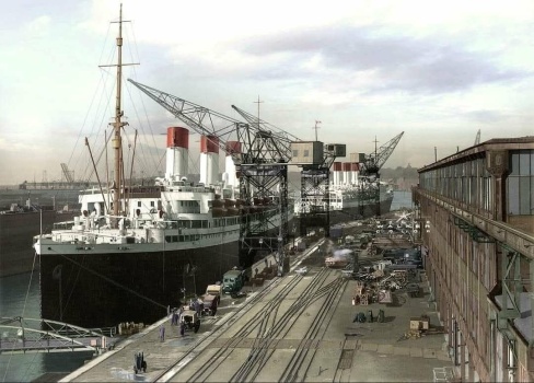 Solve Cap Arcona and SS Cap Polonio together at Hamburg, 1927. jigsaw ...