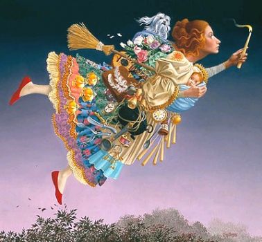 Solve " The Responsible Woman" by James Christensen jigsaw puzzle ...