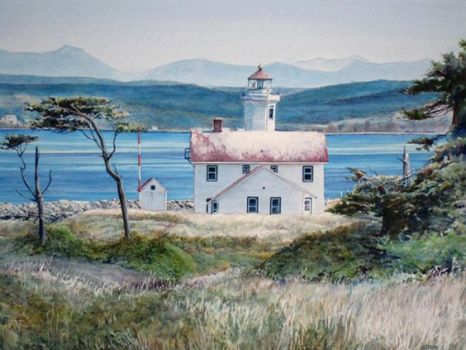Solve Lighthouse jigsaw puzzle online with 63 pieces