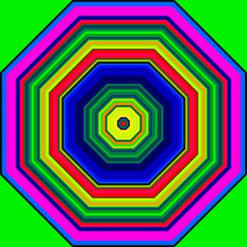 Solve Concentric Octagons jigsaw puzzle online with 256 pieces