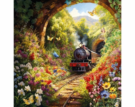 Solve Little Engine jigsaw puzzle online with 195 pieces
