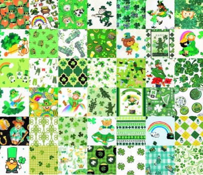 Solve PATCHWORK ST. PATRICKS DAY jigsaw puzzle online with 72 pieces