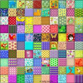 Solve 100 Square Tile Puzzle jigsaw puzzle online with 400 pieces